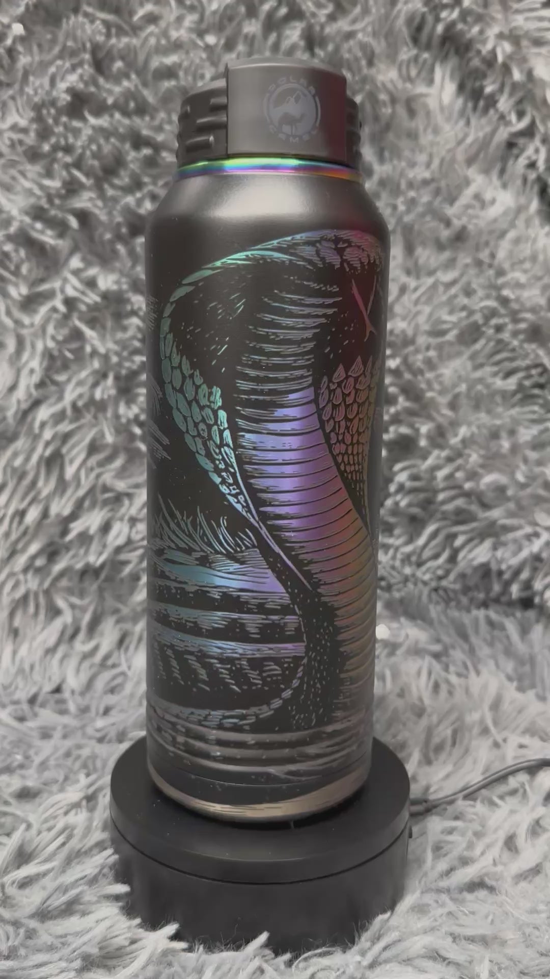 32 oz Stainless Water Bottle Multicolor Prism - Cobra Snake ...